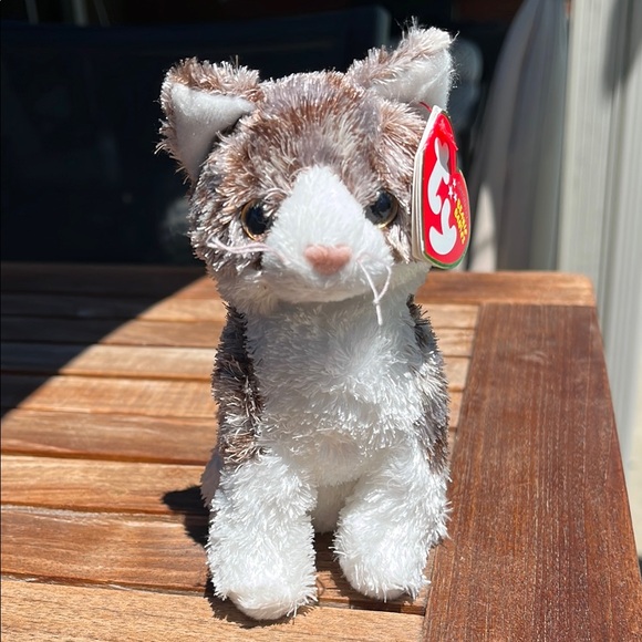 Ty | Toys | Ty Plush Cat Toy Brown And White | Poshmark